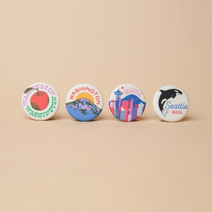 Seattle Orca Button – Tender Loving Empire