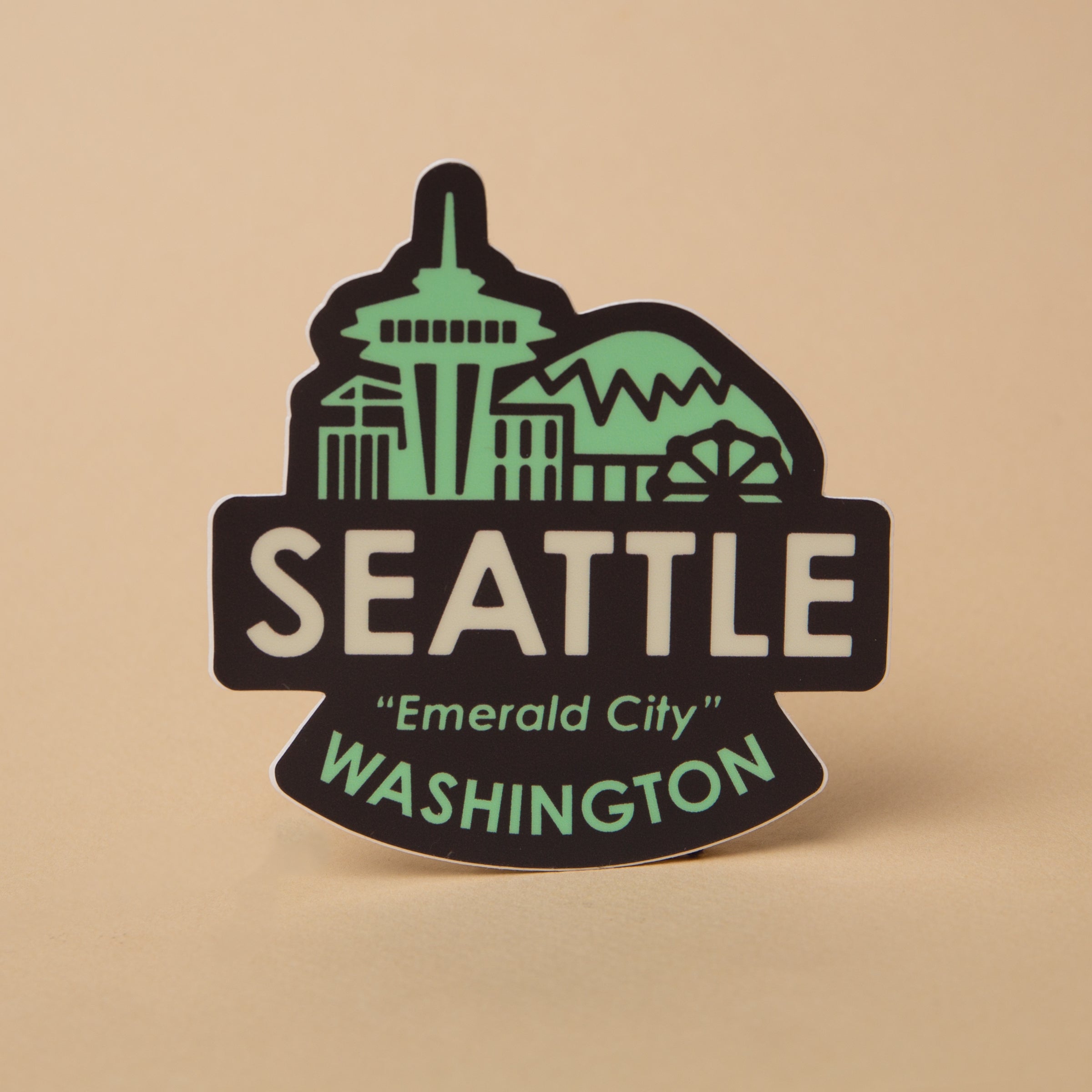 Emerald City Skyline Sticker – Tender Loving Empire
