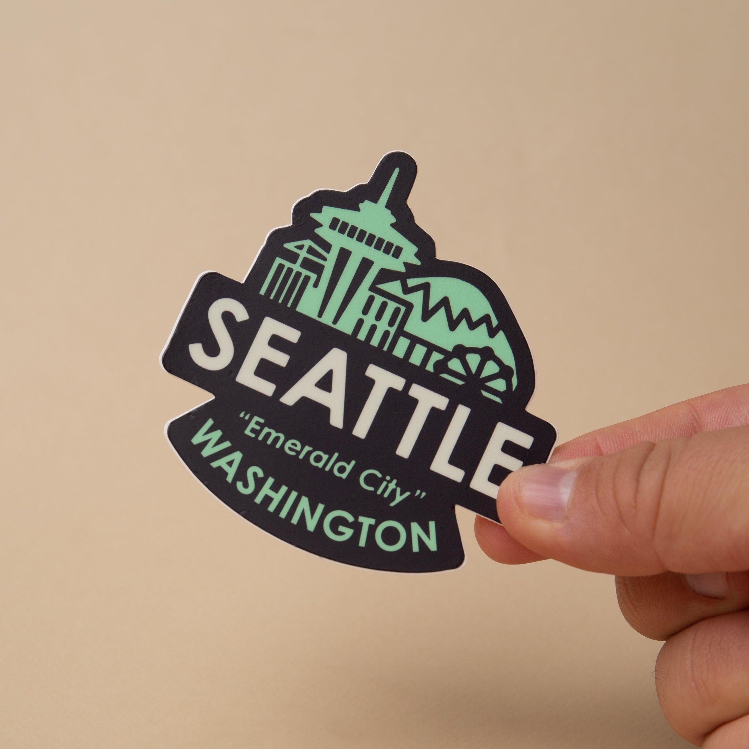 Emerald City Skyline Sticker – Tender Loving Empire