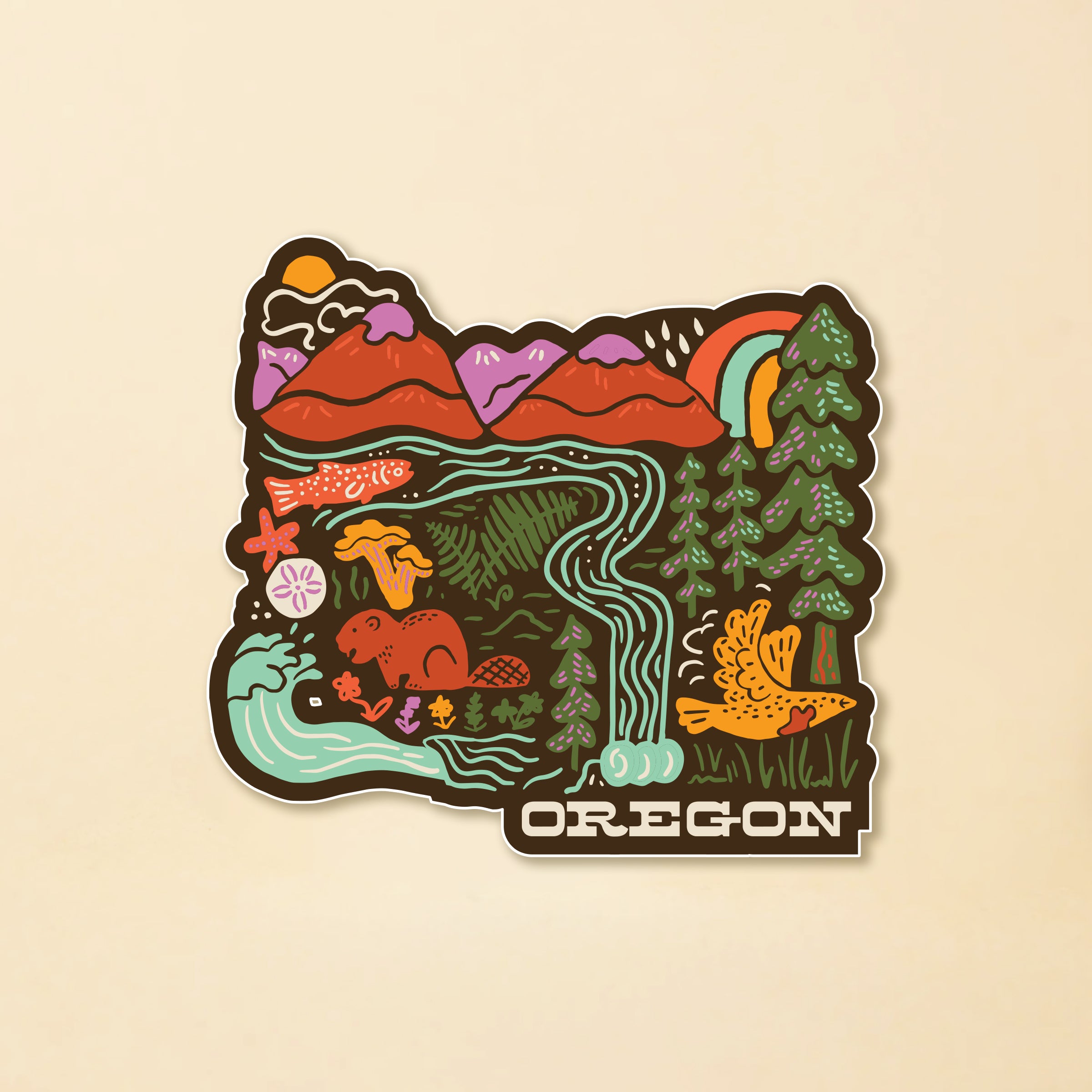 Oregon Adventures Sticker – Tender Loving Empire