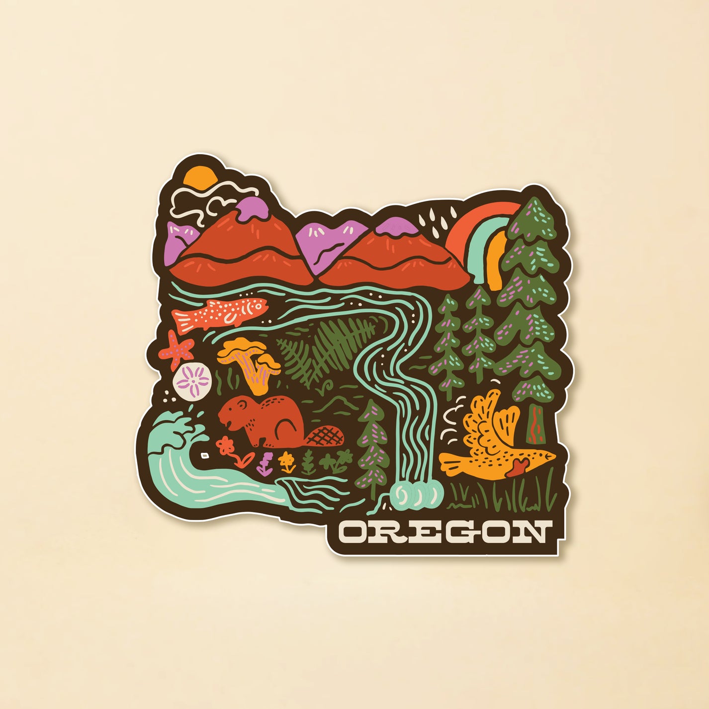 Oregon Adventures Sticker – Tender Loving Empire
