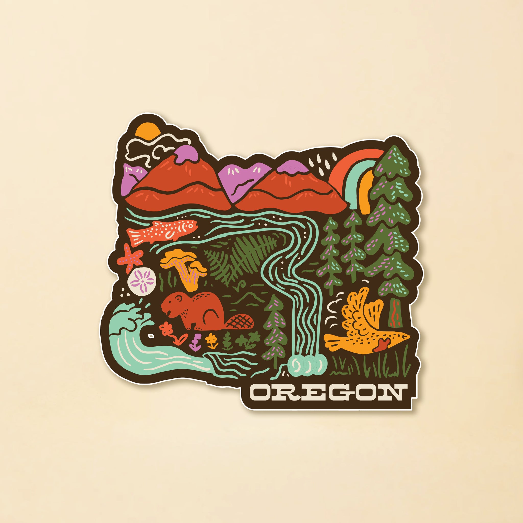 Oregon Adventures Sticker – Tender Loving Empire