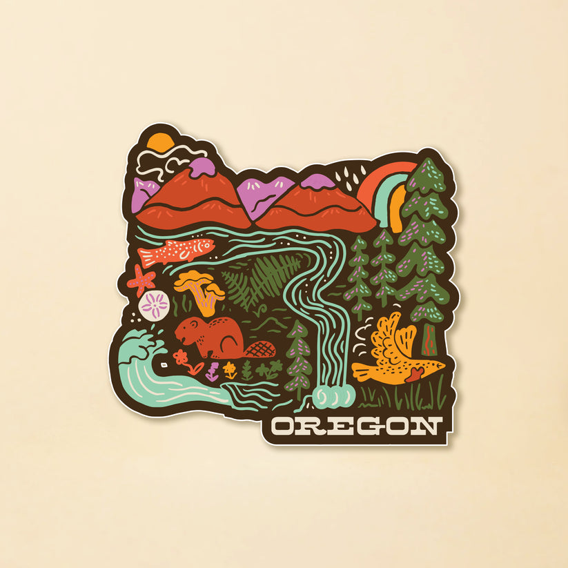 Oregon Adventures Sticker – Tender Loving Empire