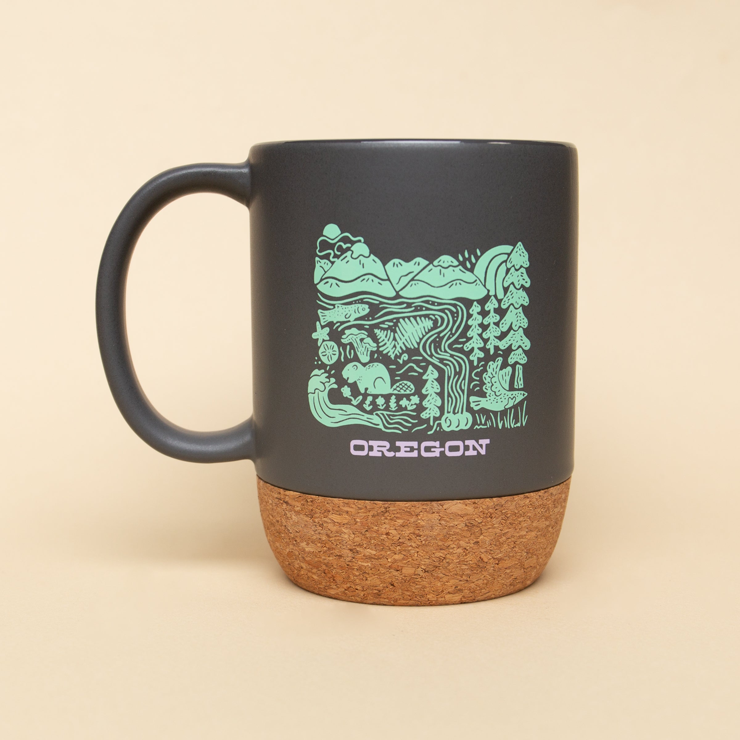 Oregon Adventures Cork Mug – Tender Loving Empire