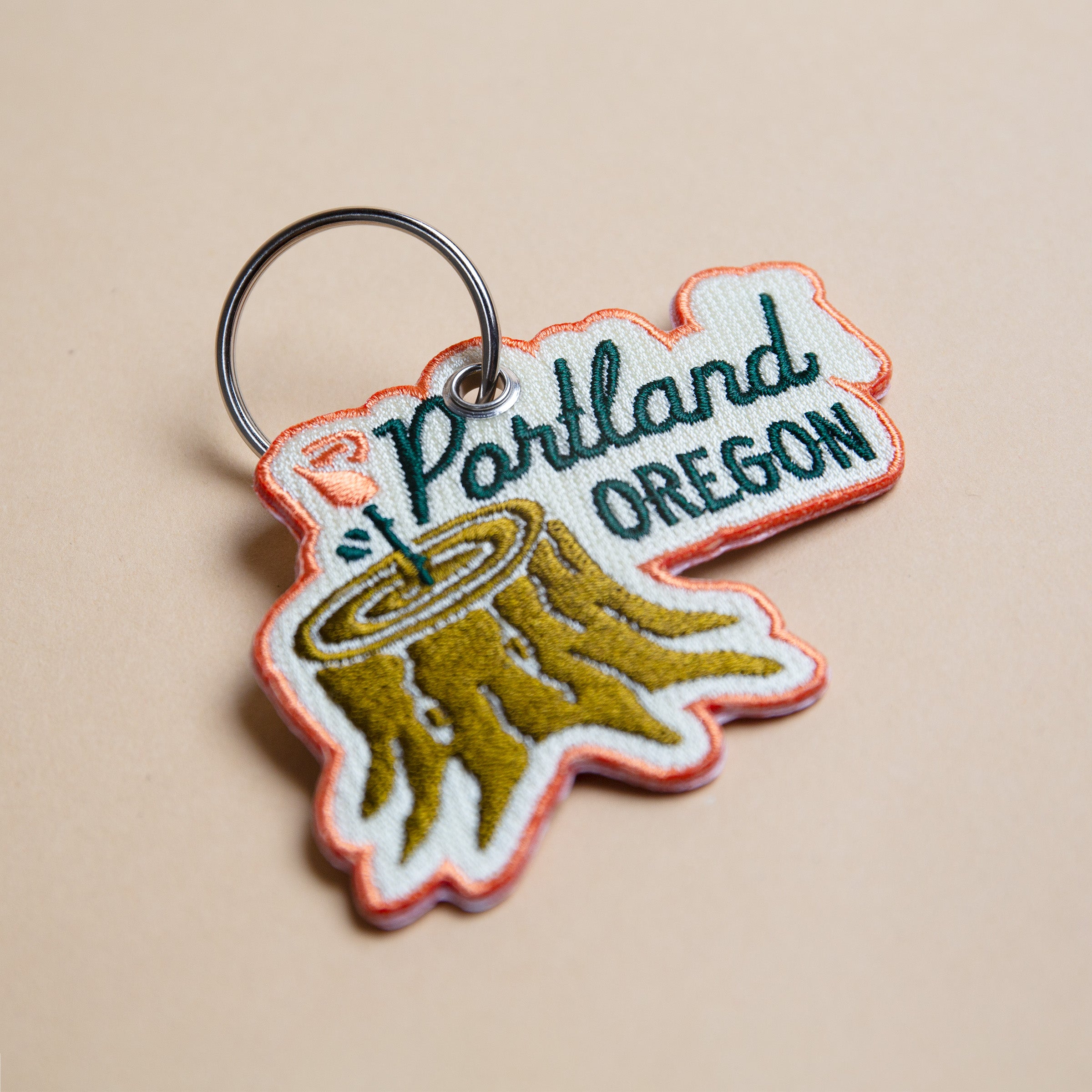 Portland Rose Stump Patch Keychain – Tender Loving Empire
