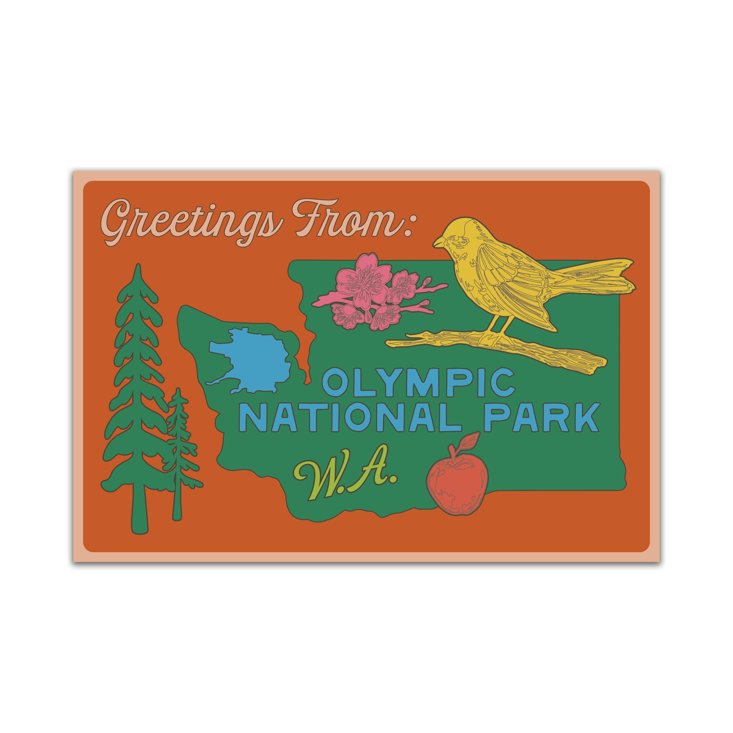 WA Retro Olympic Nat Park Postcard – Tender Loving Empire