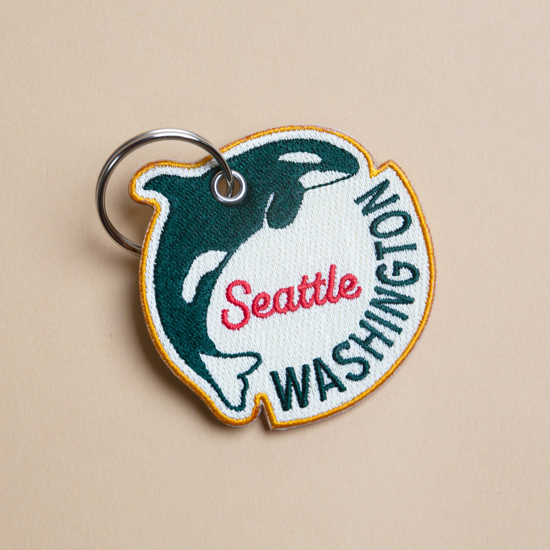 Seattle Orca Patch Keychain – Tender Loving Empire
