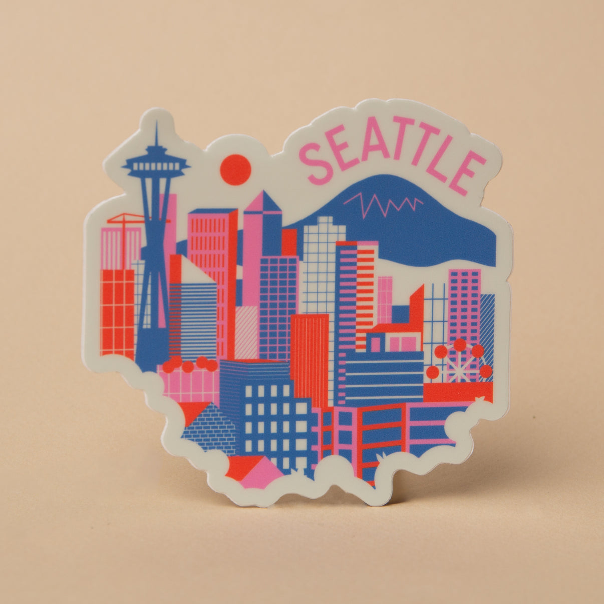 Seattle Skyline Sticker – Tender Loving Empire