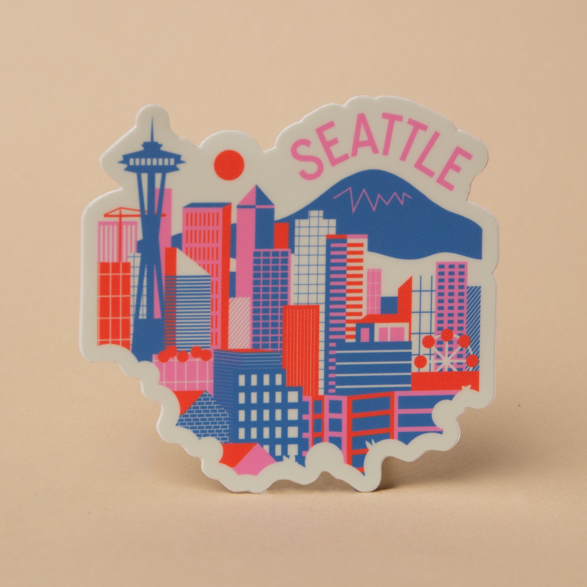Seattle Skyline Sticker – Tender Loving Empire