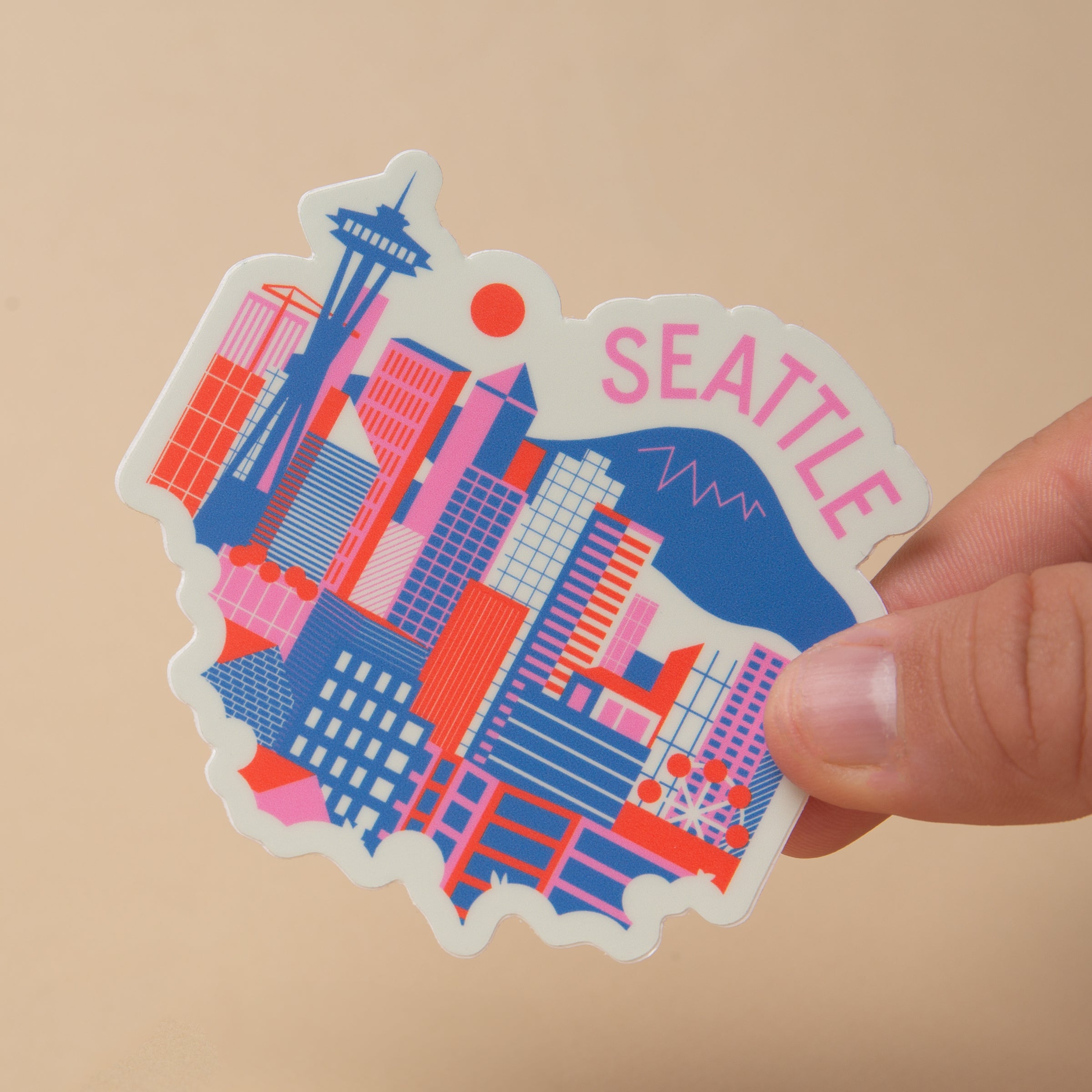 Seattle Skyline Sticker – Tender Loving Empire
