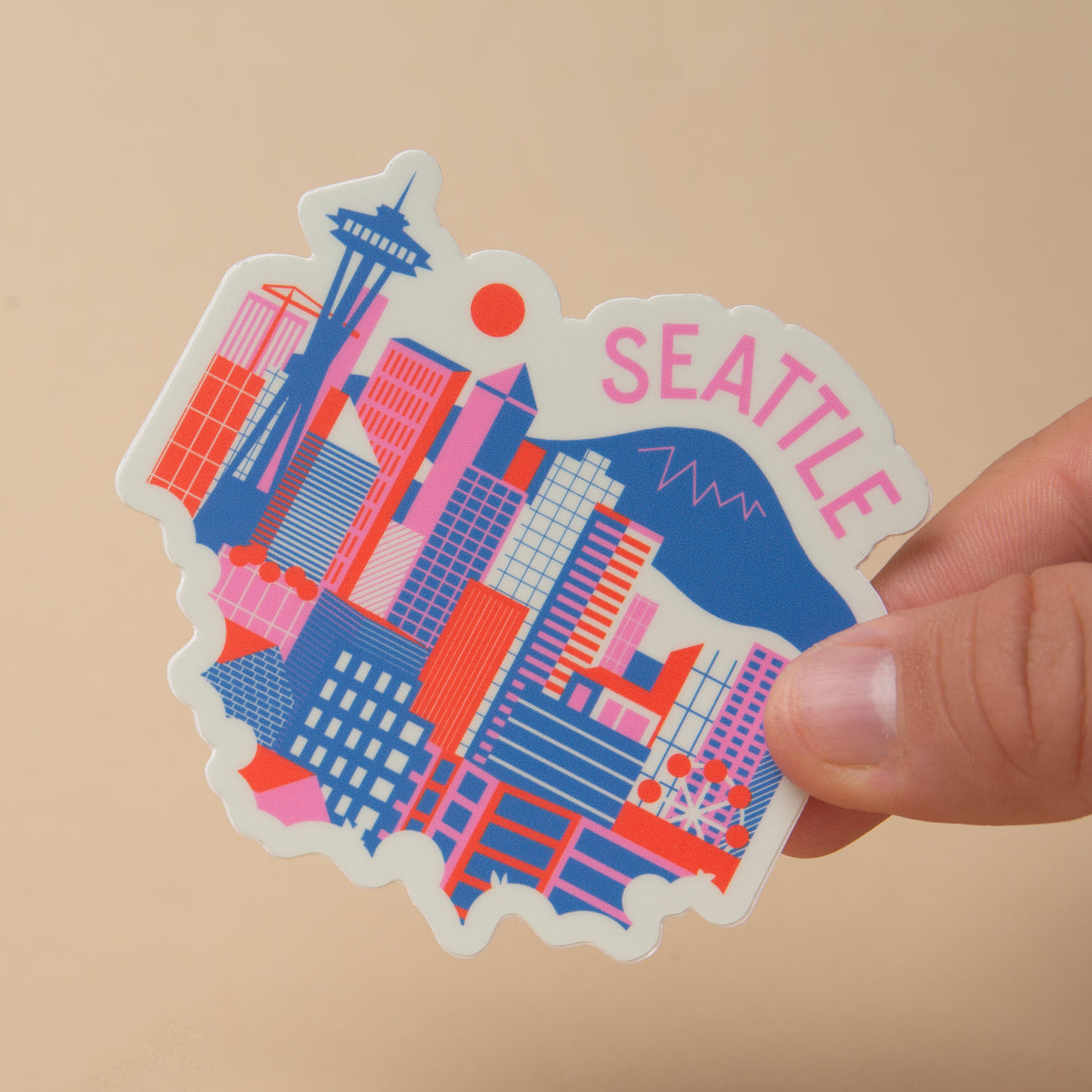 Seattle Skyline Sticker – Tender Loving Empire