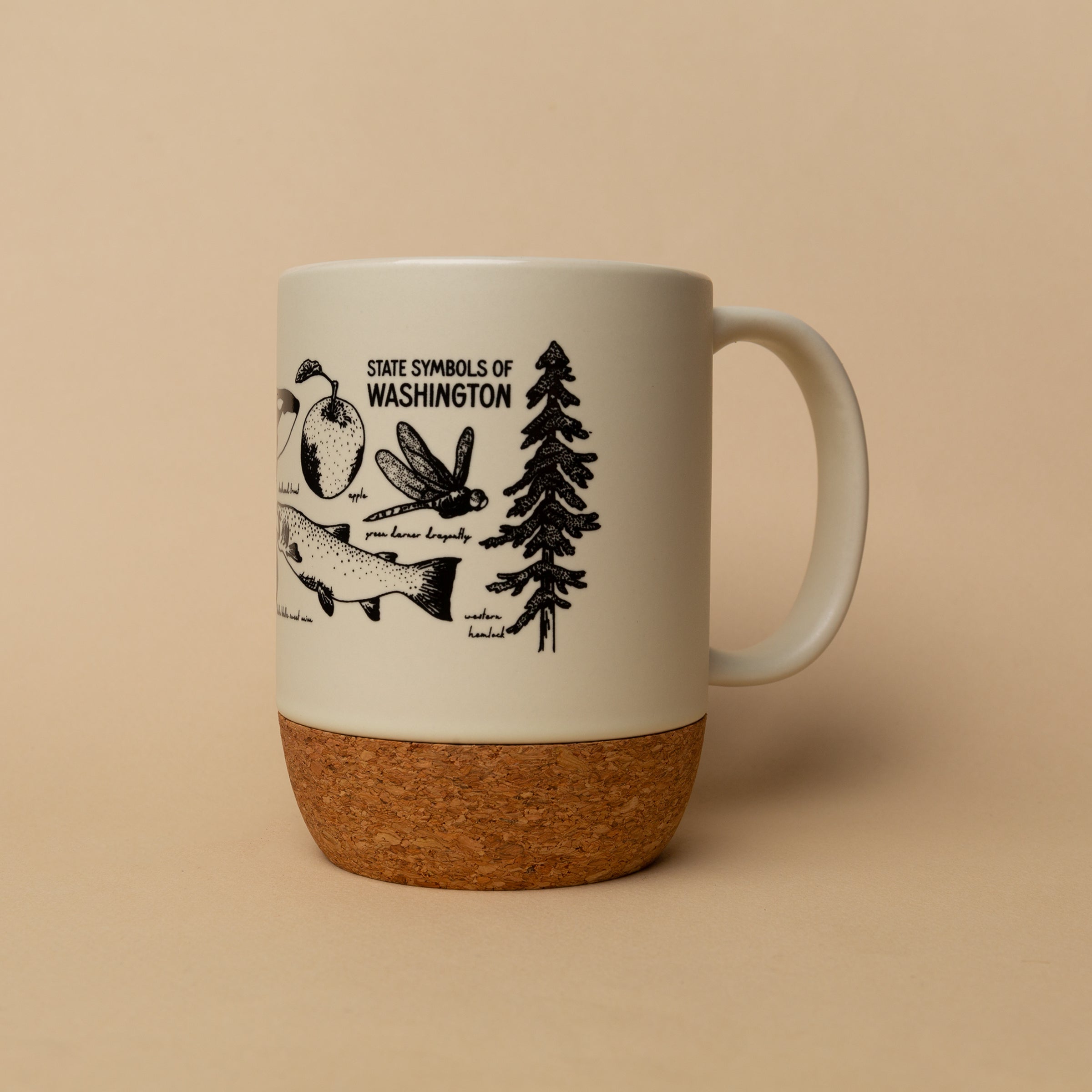 WA State Symbols Cork Mug – Tender Loving Empire