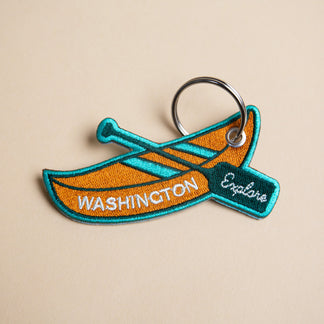 Washington Canoe Patch Keychain – Tender Loving Empire