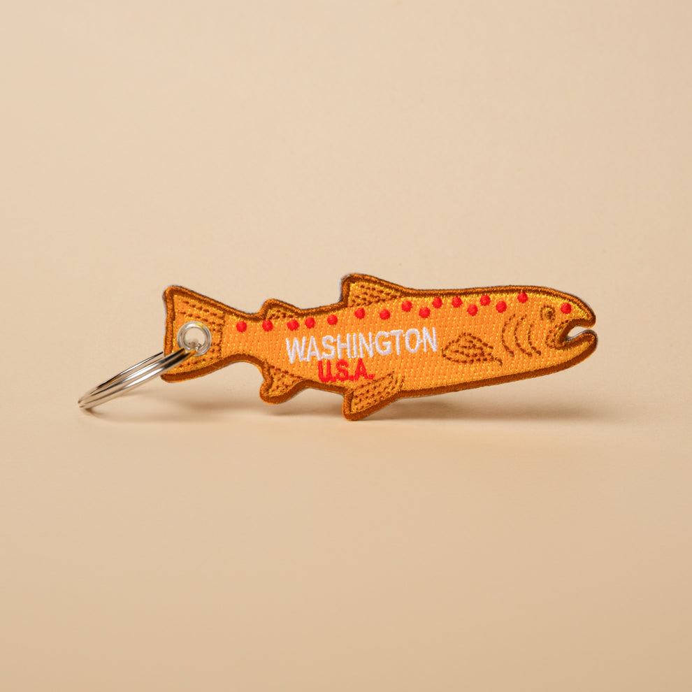 WA Fish Patch Keychain – Tender Loving Empire
