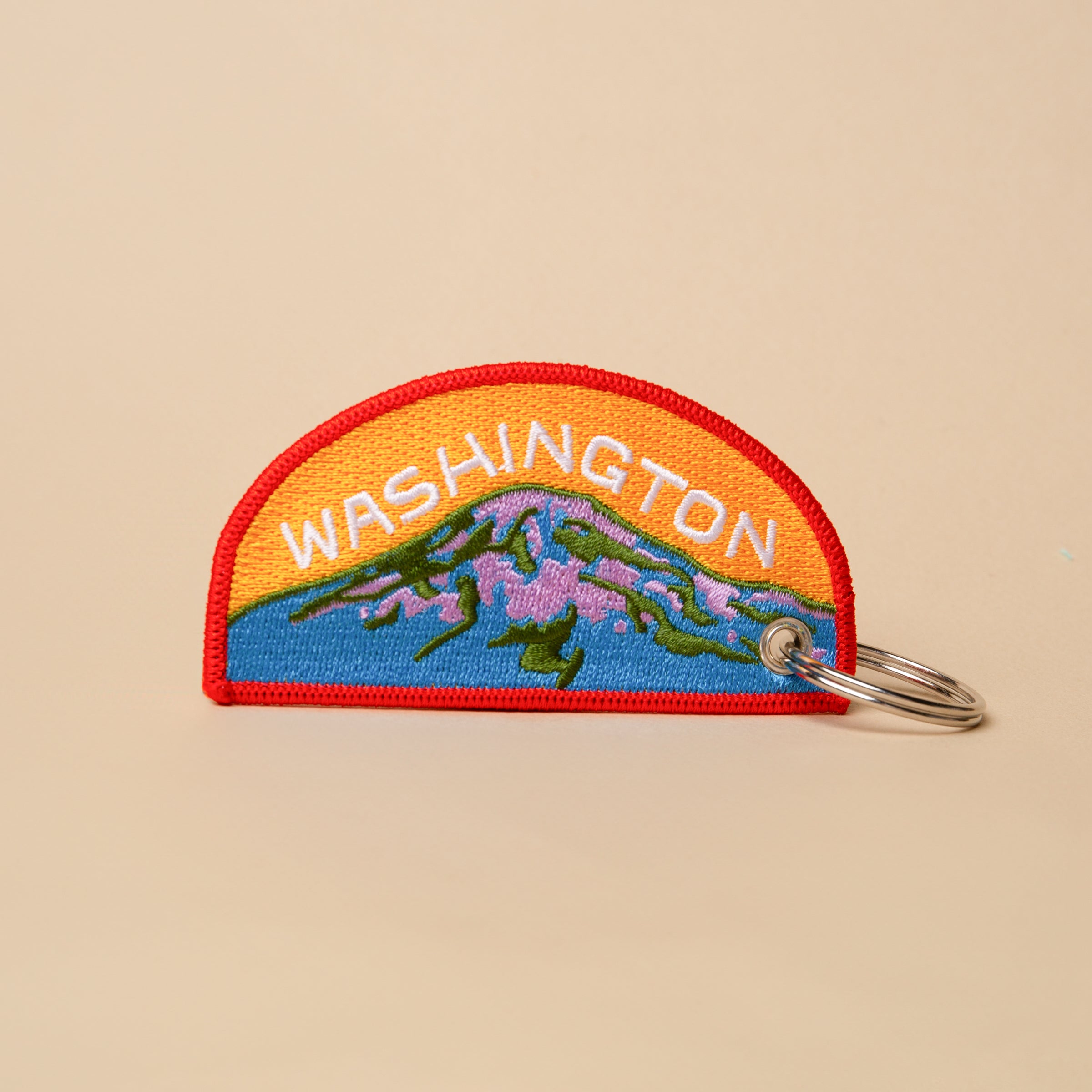 Mt. Rainier Washington Patch Keychain – Tender Loving Empire