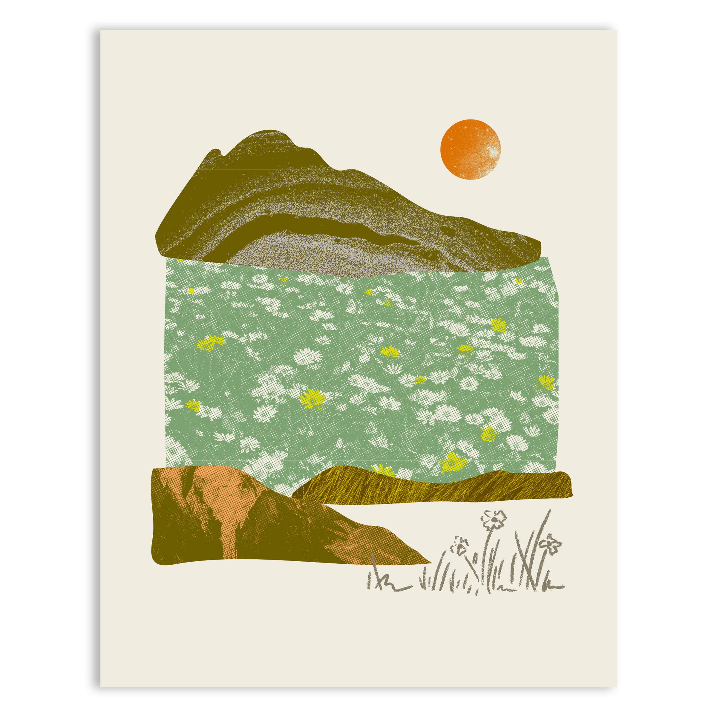 Wildflower Meadow Collage Print – Tender Loving Empire