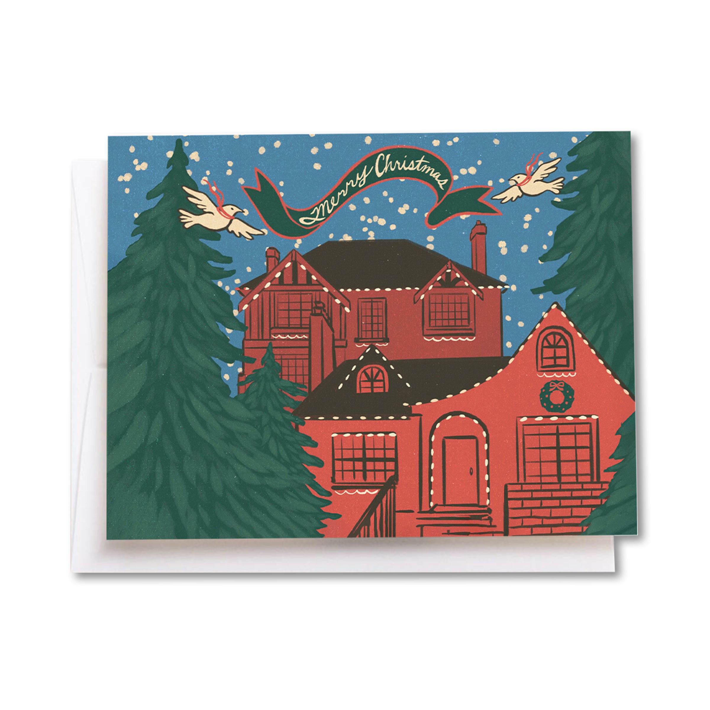Merry Christmas House Card – Tender Loving Empire