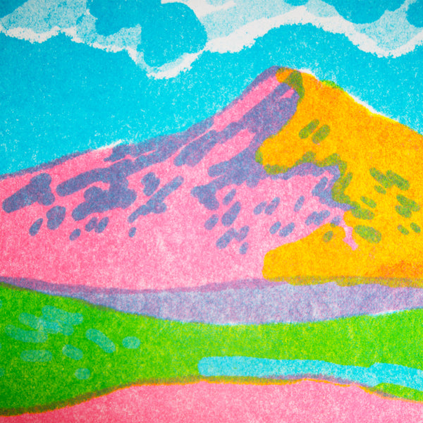 Mountain Riso Print – Tender Loving Empire