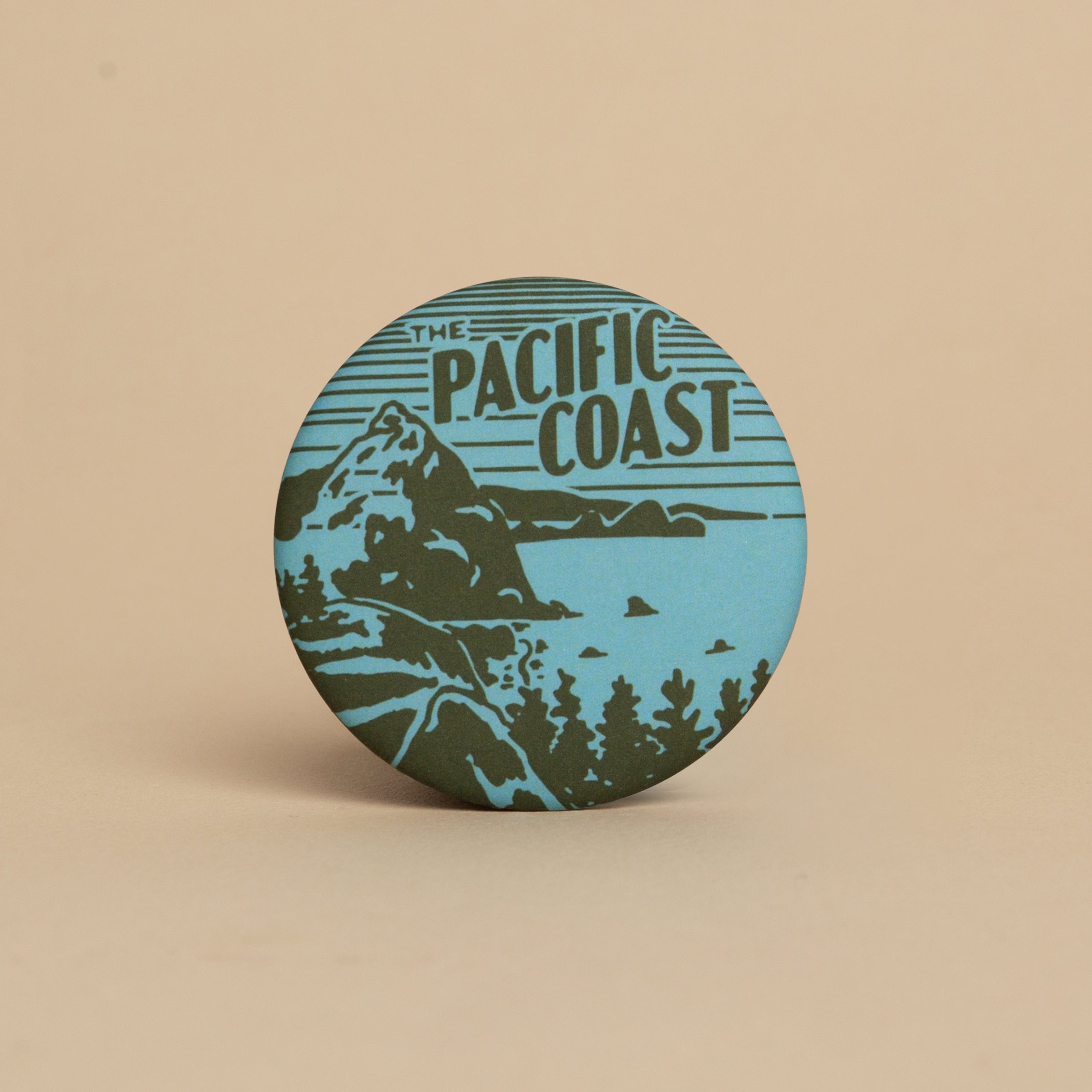 Pacific Coast Round Magnet – Tender Loving Empire