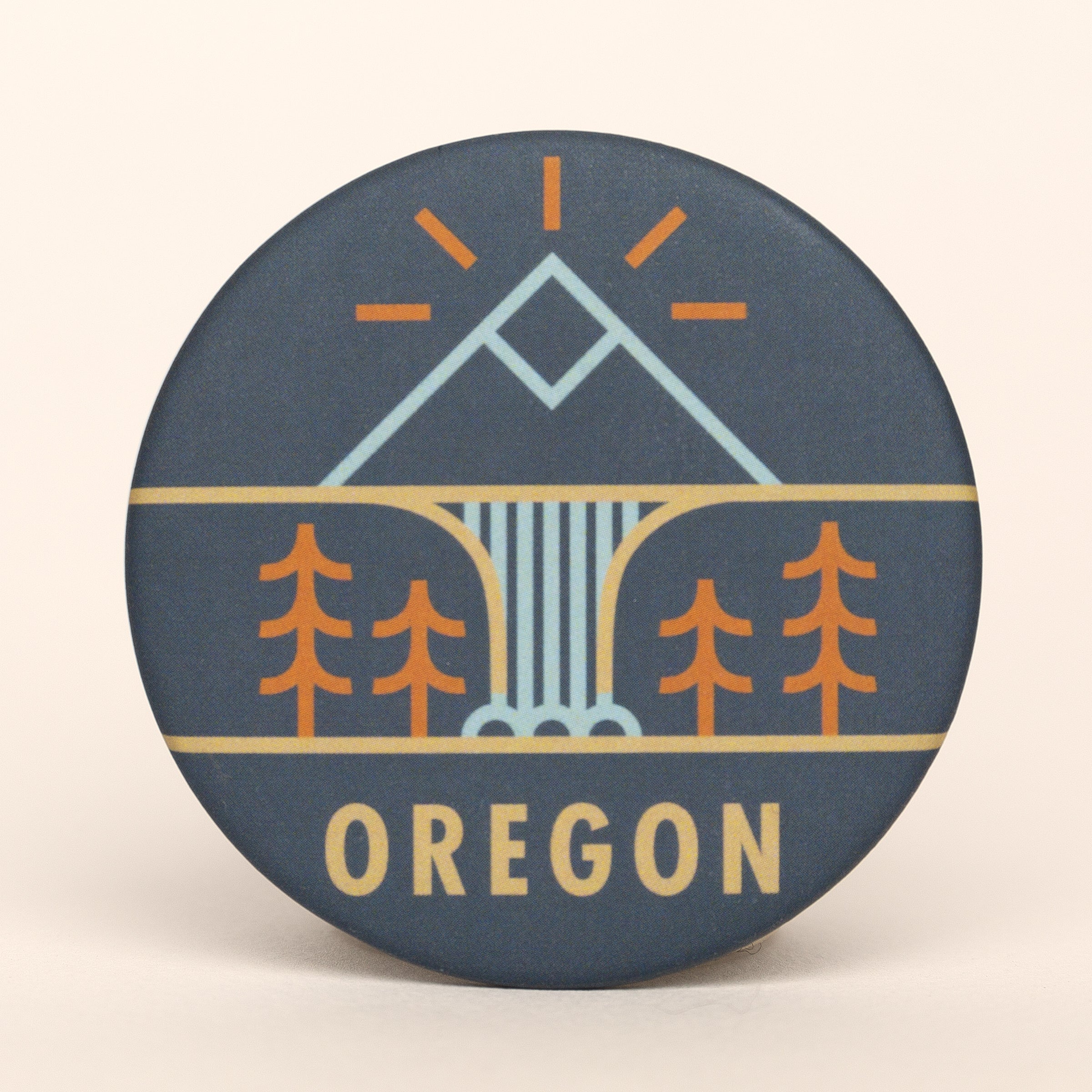 Multnomah Falls Round Magnet – Tender Loving Empire